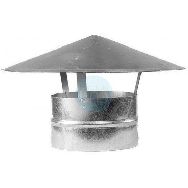 Caperuza Simple 25 cm Acero Galvanizado